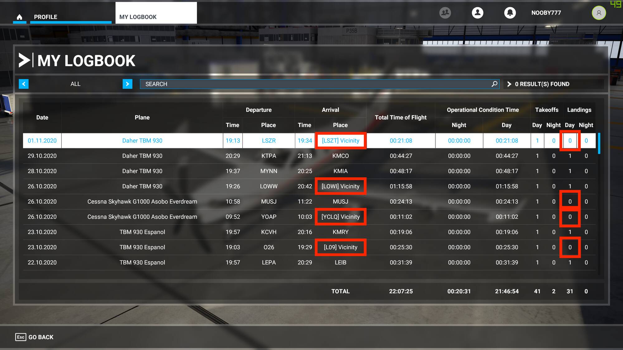 Logbook not updating after patch - Resolved - Microsoft Flight ...