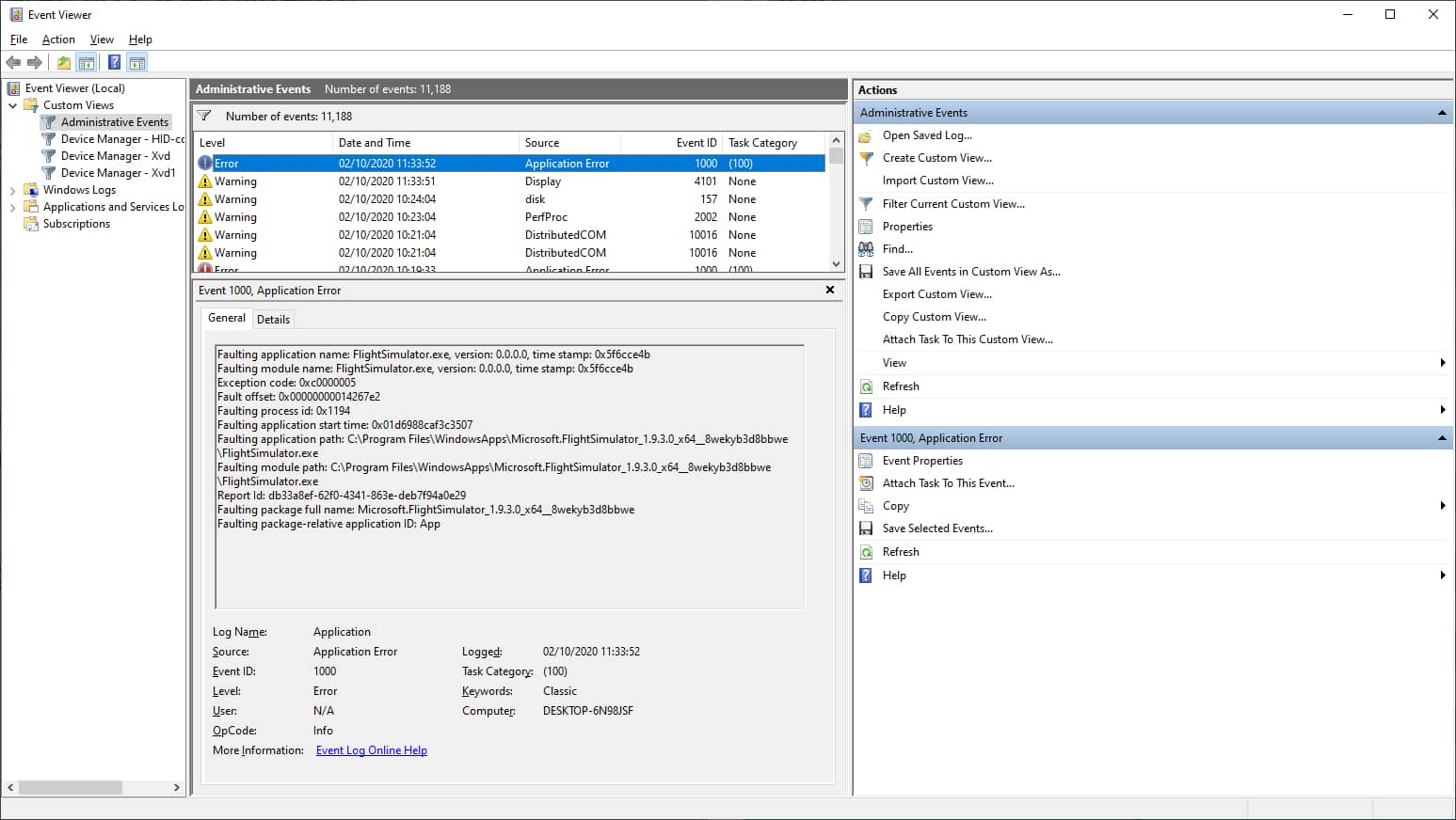 Crash to desktop without error message - #1124 by ContrivedTea675 - Resolved - Microsoft Flight ...