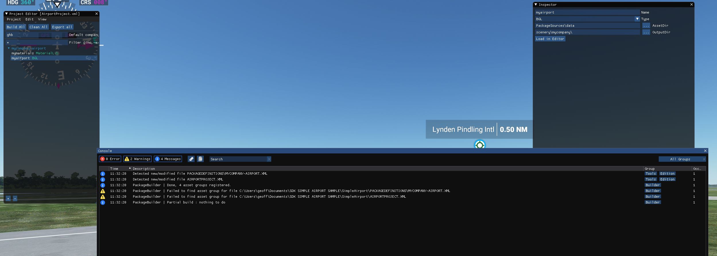 Packages not building in SDK - SDK - Microsoft Flight Simulator Forums