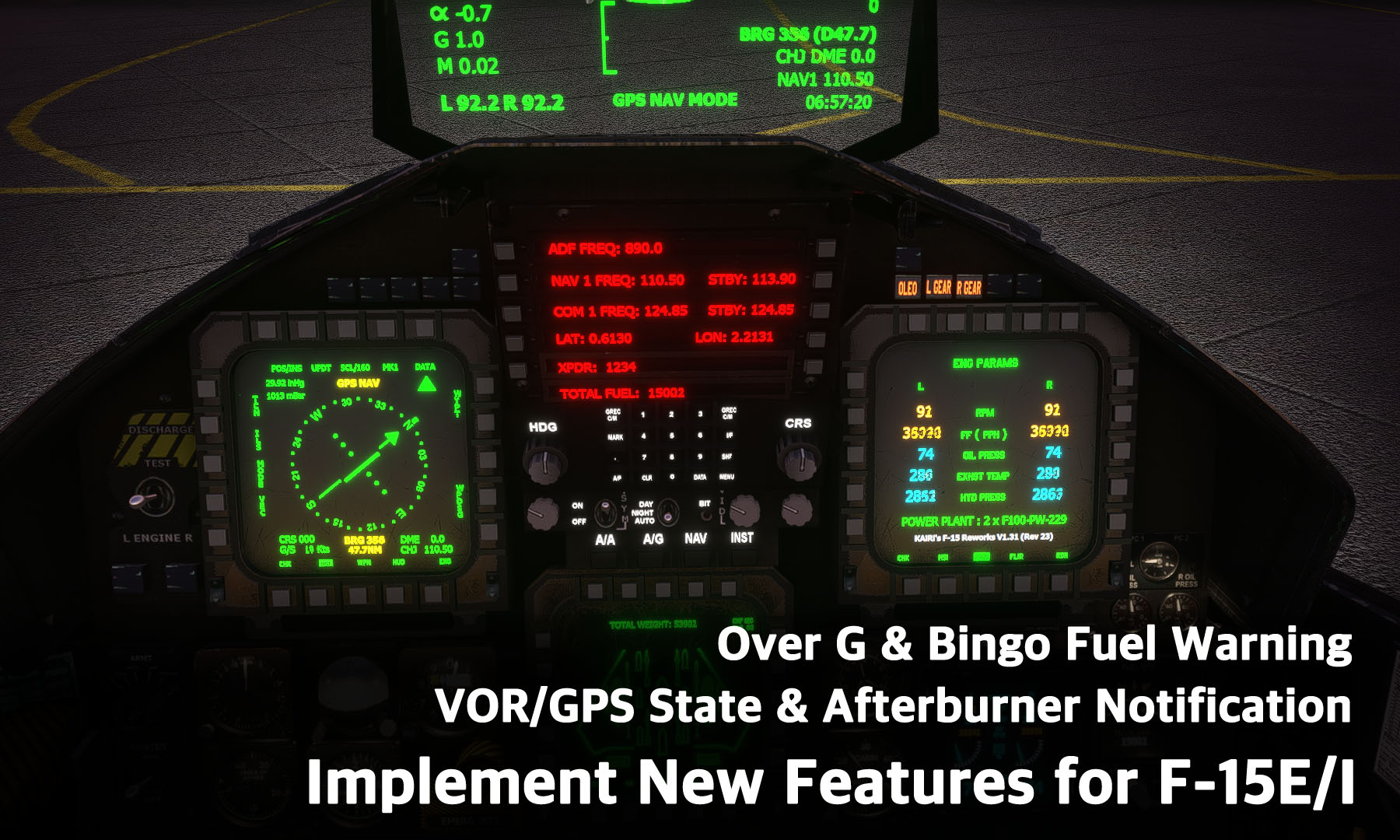 F-15C/D/E/I Flight Model and Performance Rework Mod (DC Designs F-15 ...