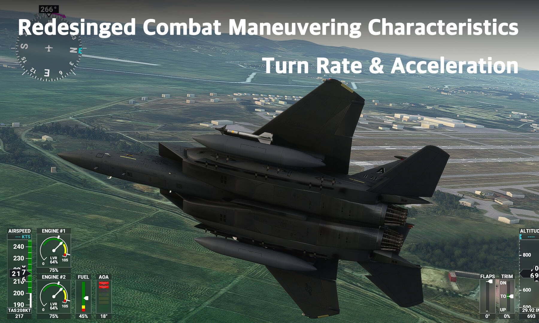 F-15C/D/E/I Flight Model and Performance Rework Mod (DC Designs F-15 ...