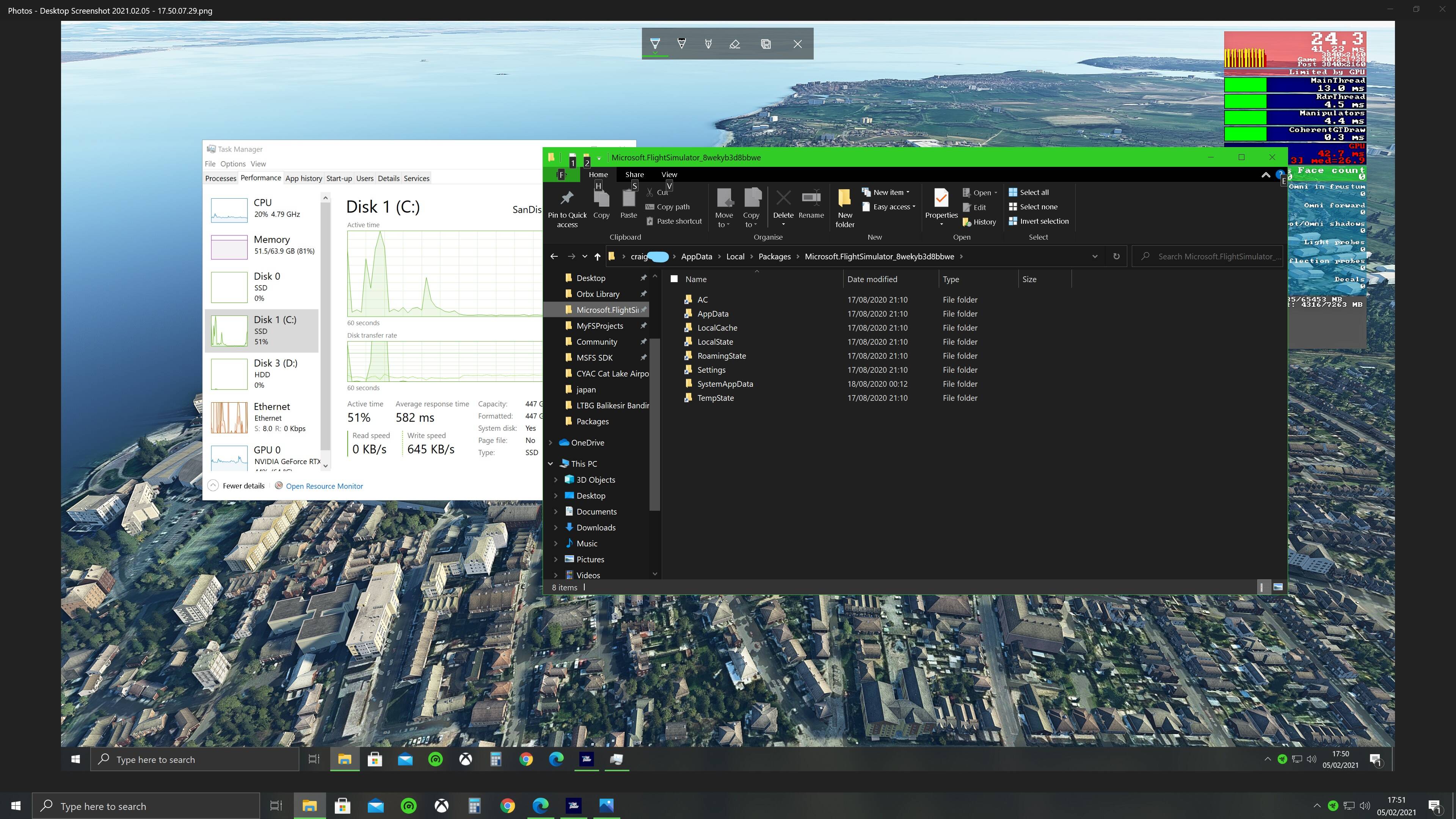 Hi guys can i move all files from Microsoft.FlightSimulator ...