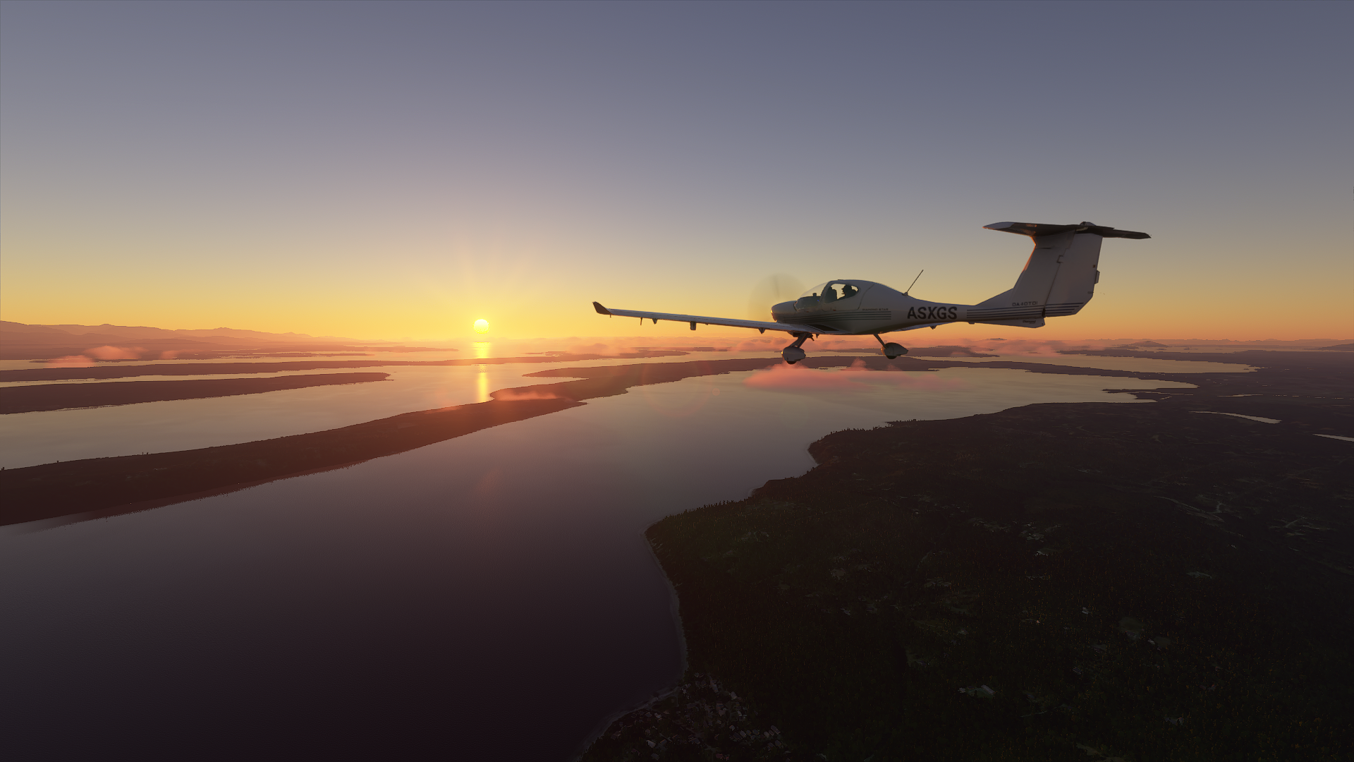 Flying off into the sunset - Diamond DA40 TDI - User Screenshot Gallery ...