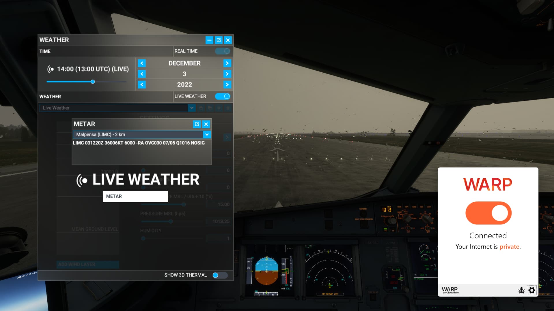 Live weather not available - Weather & Live Weather - Microsoft Flight ...