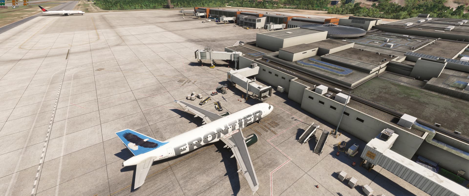 WU16 MKJS Jetways and parking positions on Gates 1-6 - Scenery and ...