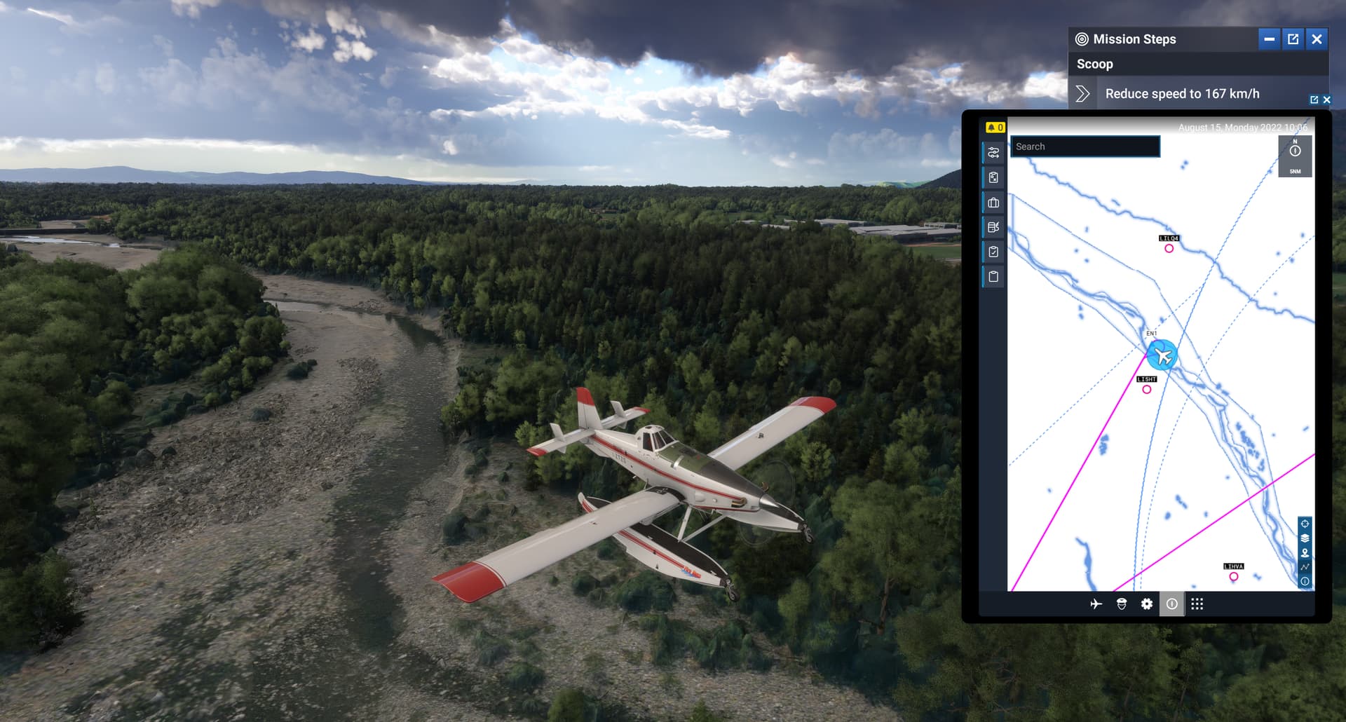 Firefighting mission impossible to scoop - User Interface & Activities - Microsoft Flight ...