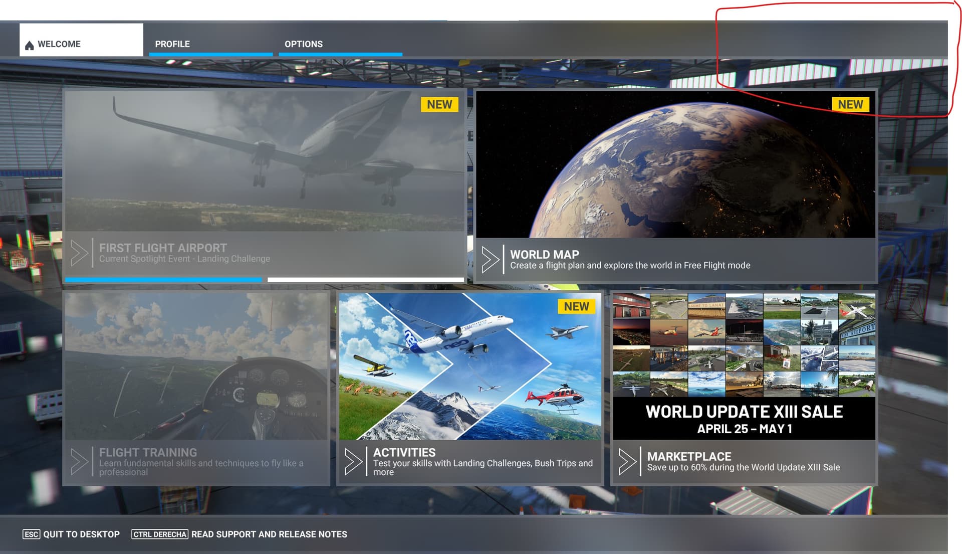 Mouse click on menu tabs not working - User Interface & Activities - Microsoft Flight Simulator ...