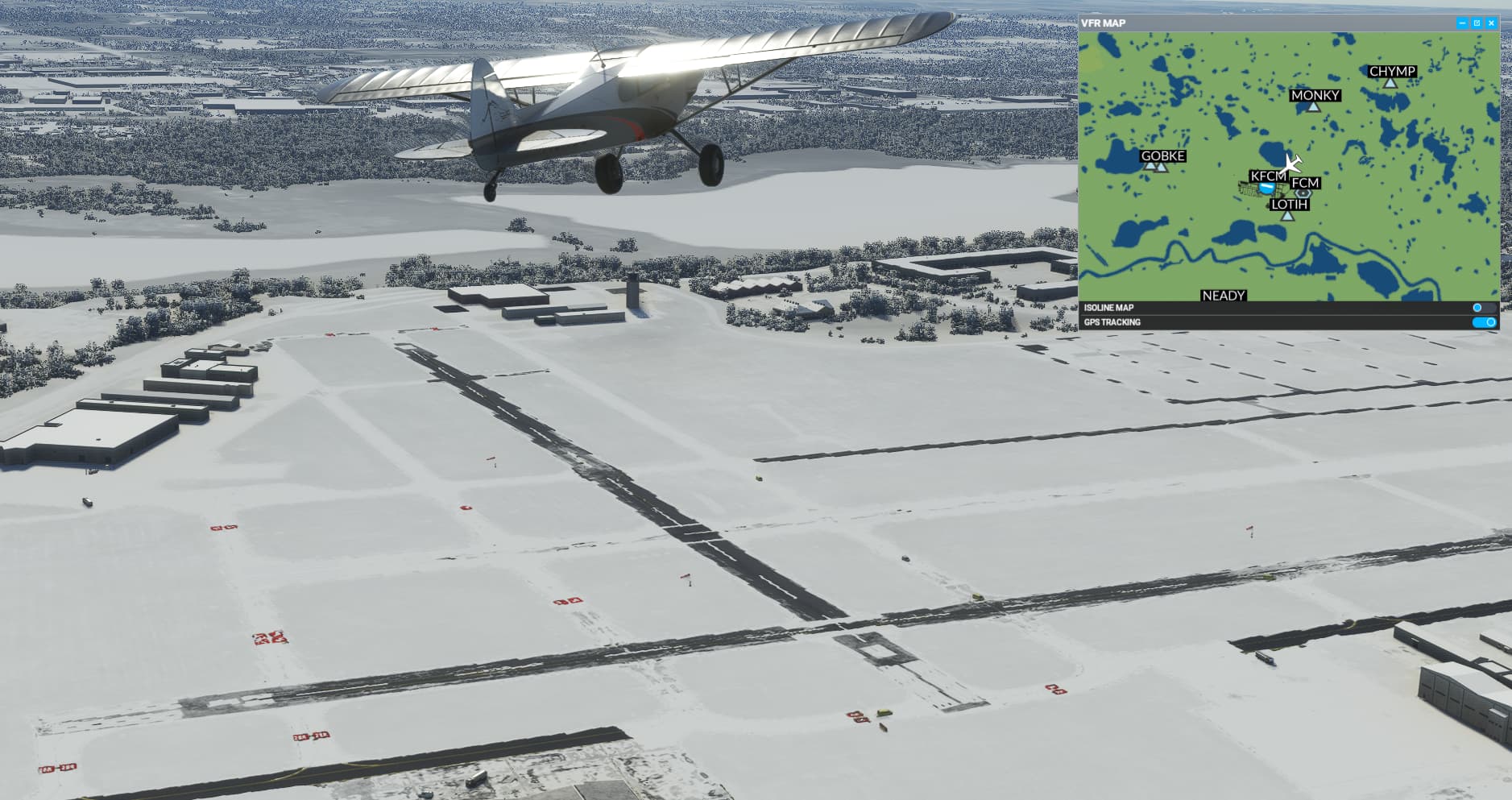 KFCM Minneapolis - Jaggy runways in the snow - Scenery and Airports ...