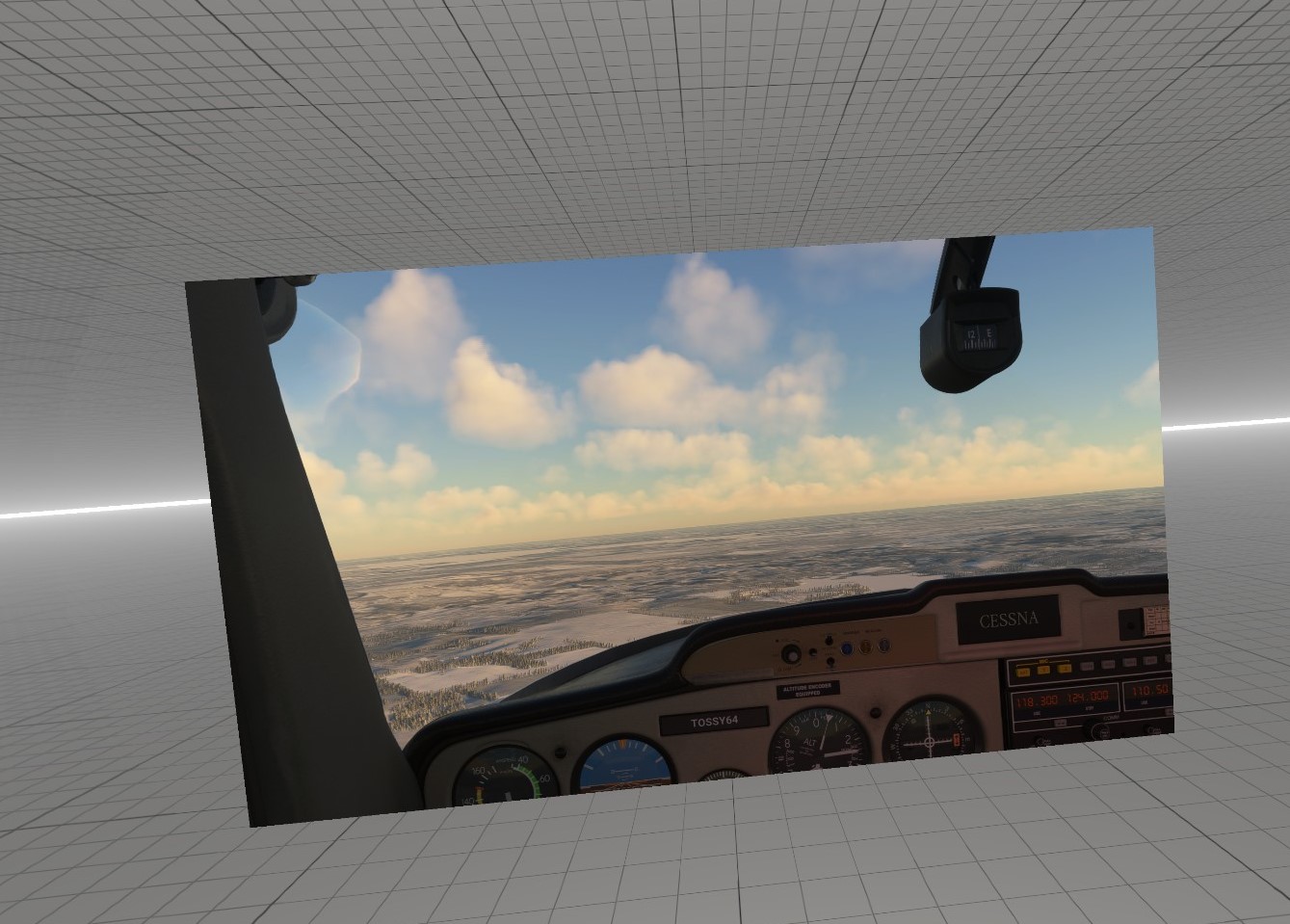 Loading a flight .FLT in VR sends me to a 2D view in the 3D gridspace ...
