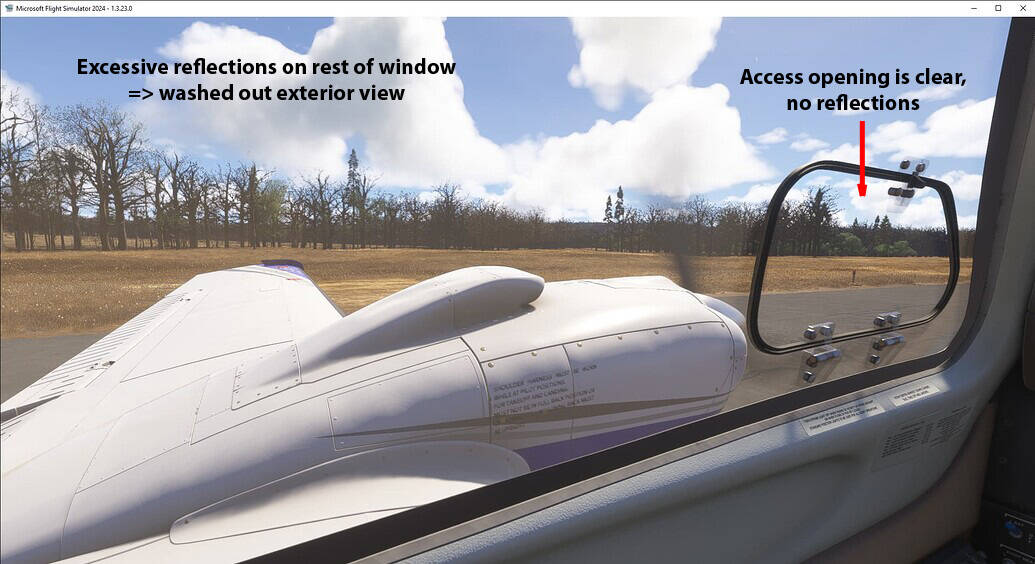 Excessive reflections, glare, tint & opacity - canopy - Page 2 ...
