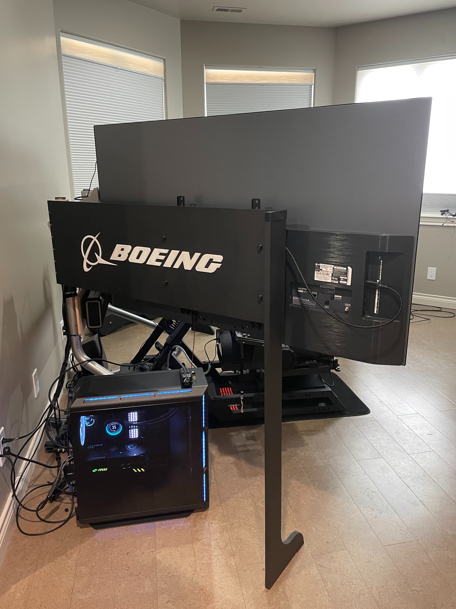 3 TV stand - buy or build? - Home Cockpit Builders - Microsoft Flight ...