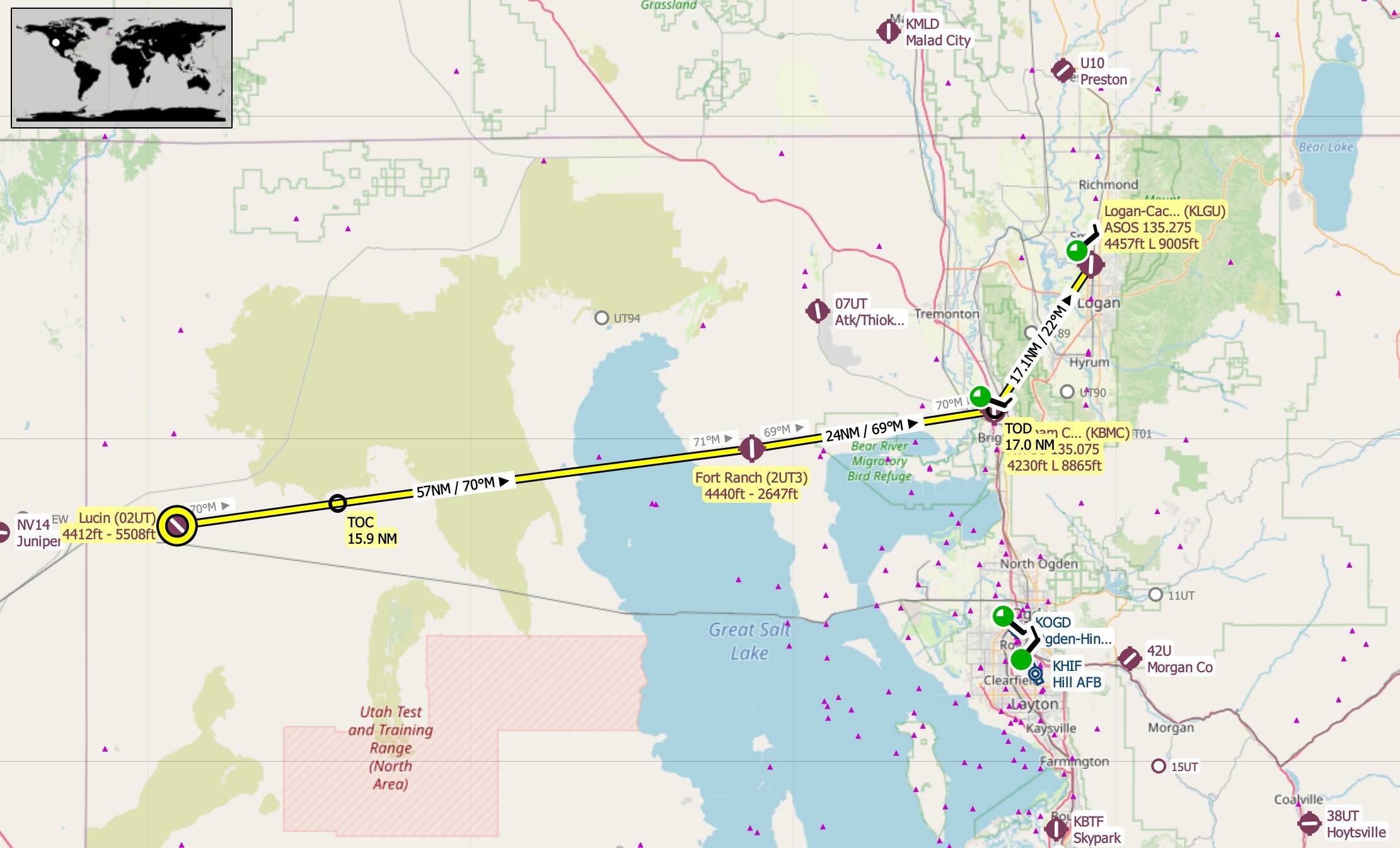 Aussie Group Flights Team: Tiger Moth USA - Lucin to Logan-Cache ...