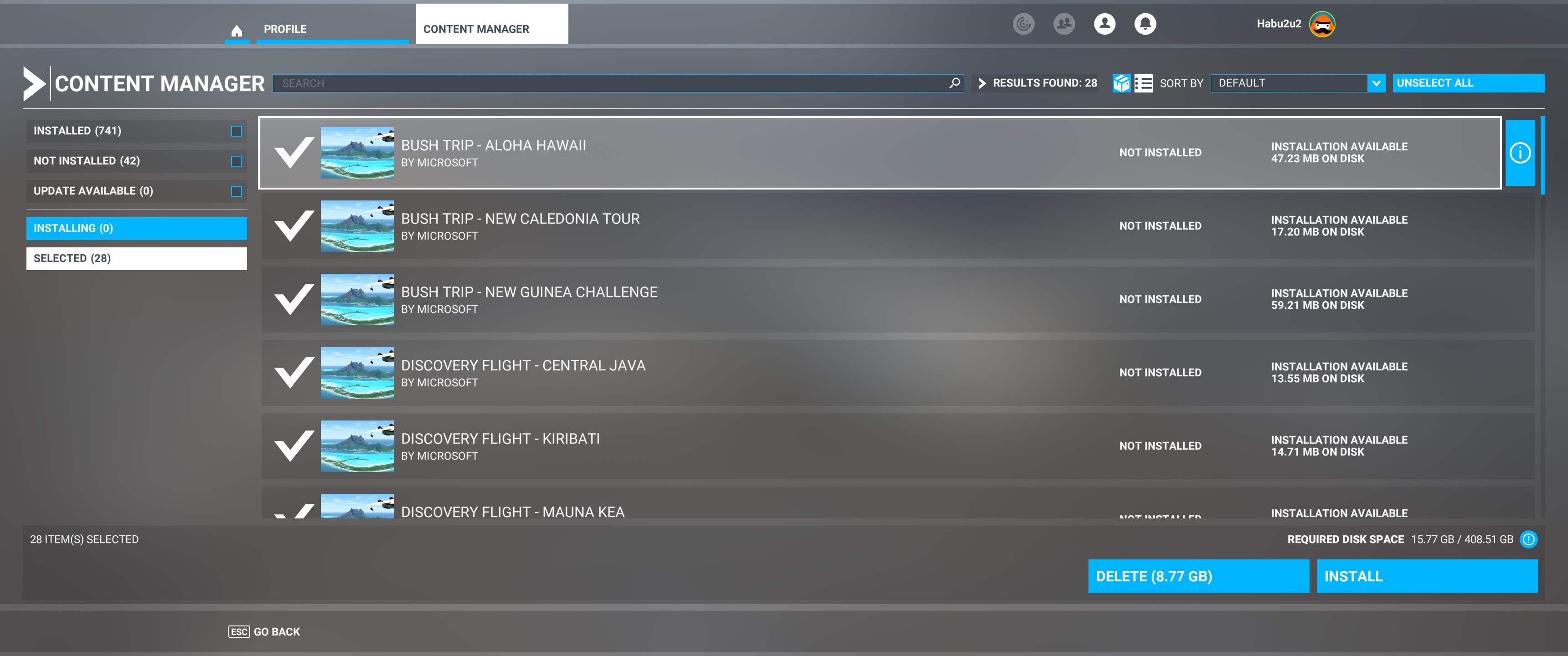 Install options early stage - Install, Performance & Graphics - Microsoft Flight Simulator Forums