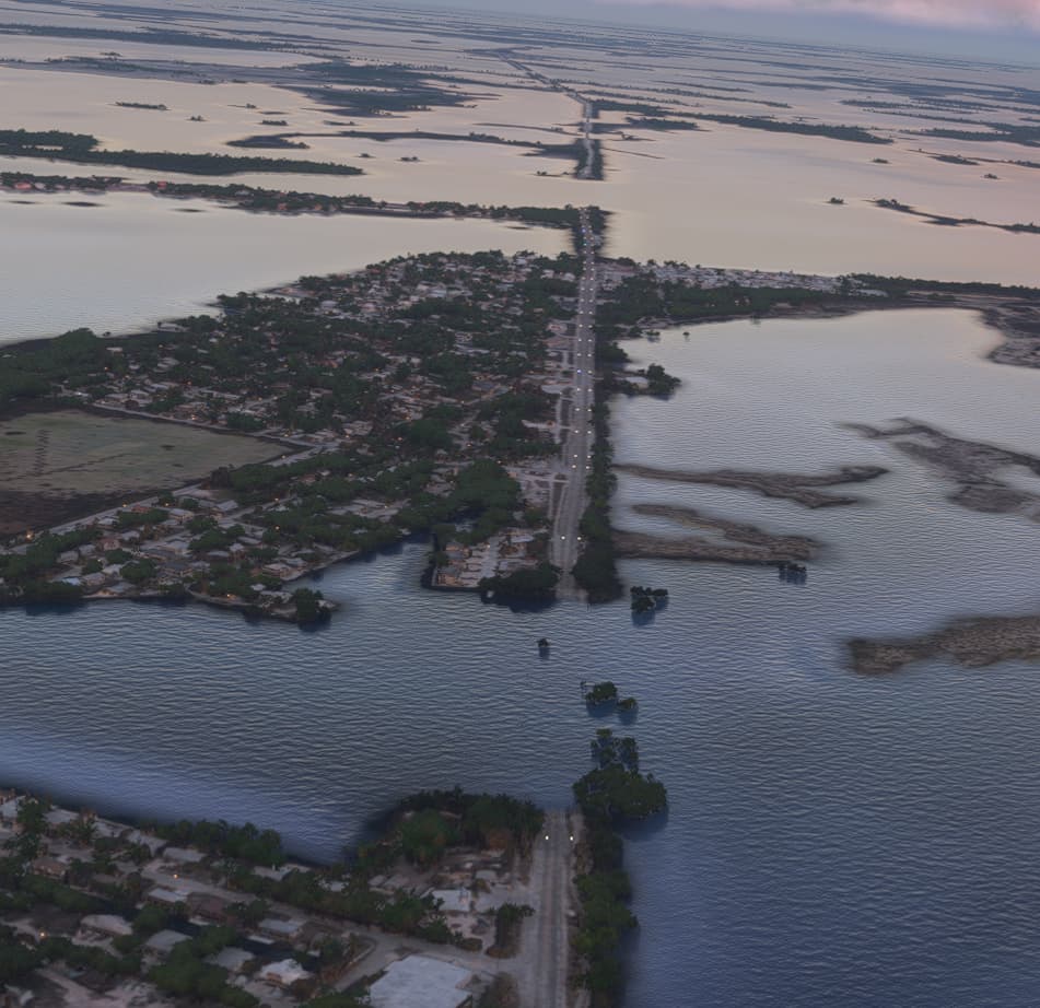 Florida Key West all bridges flooded - Scenery and Airports - Microsoft ...