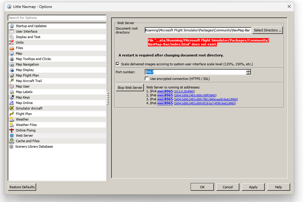 Little NavMap icon for top menu in MSFS 2020 flight - ATC, Traffic ...