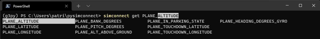 New: simple simconnect command-line tool with search/get/set/watch plus autocomplete - SDK ...