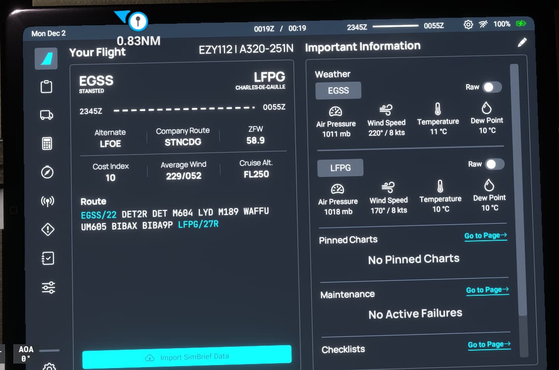 FBW A32N unknown simbrief user id error - Aircraft & Systems ...