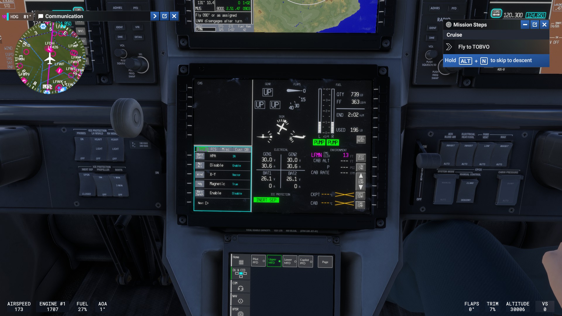 Altimeter setting always switch bag to IN and not hpa - Aircraft ...