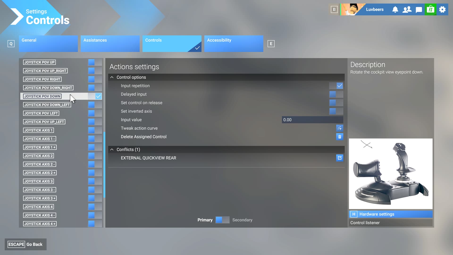 Where are cockpit camera controls? - User Interface & Activities ...