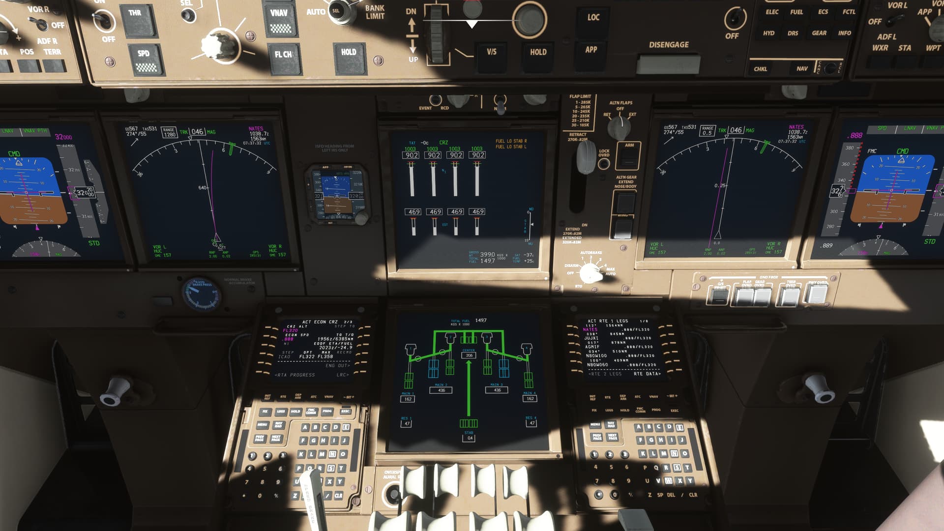 Boeing 747-8 – "FUEL PMP STB R/L" Message despite pumps running and ...