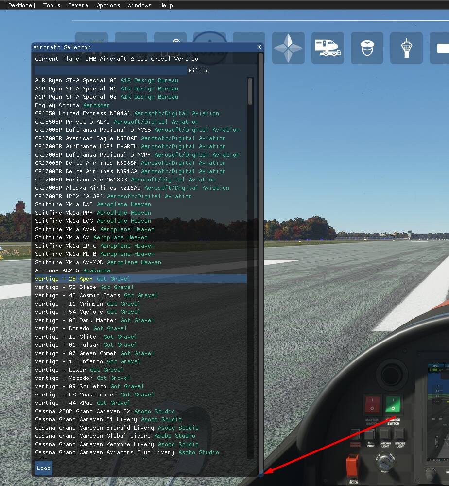 Aircraft Selection Window - SDK - Microsoft Flight Simulator Forums
