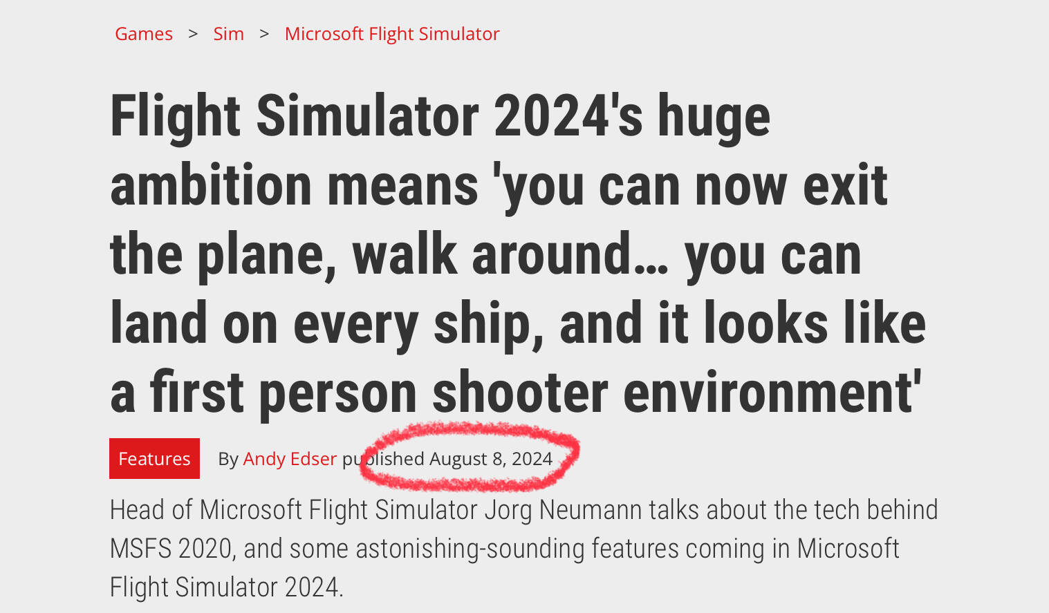 This is how MFS 2024 runs on Series X - Page 43 - General Discussion ...
