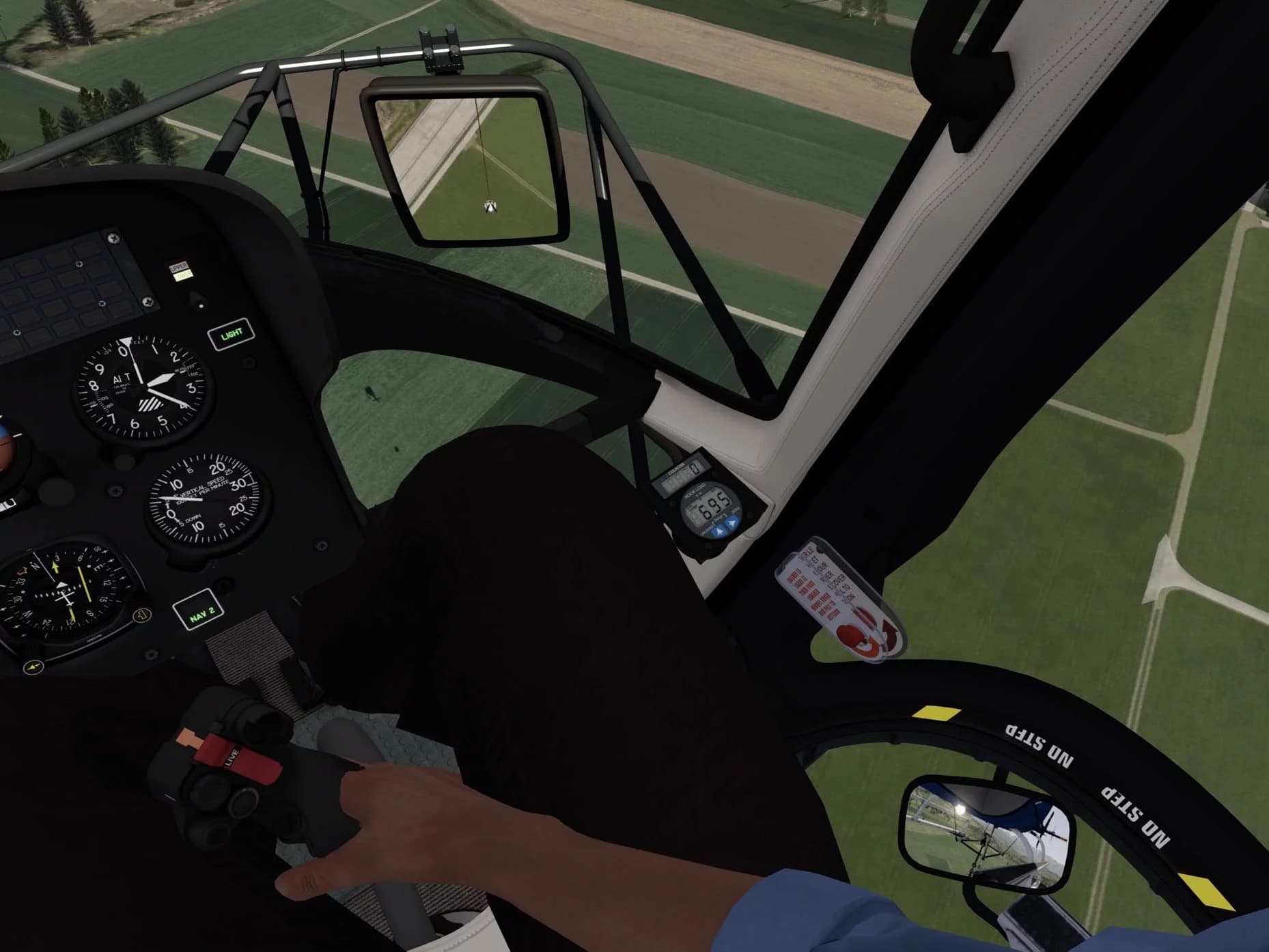 Optional target UI for helicopter SAR, cargo and construction missions ...