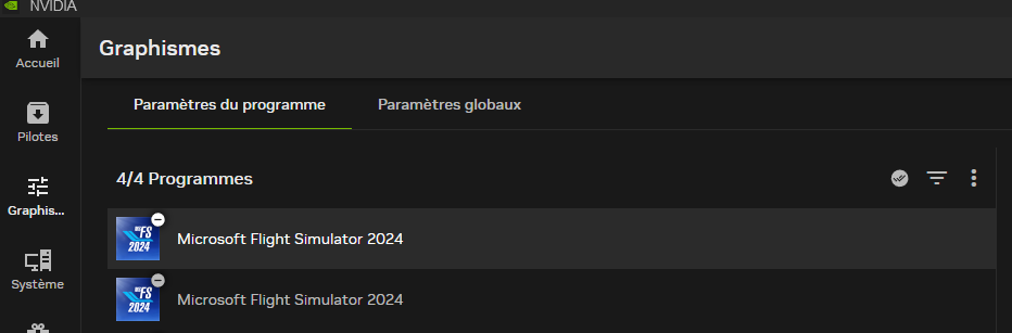Double msfs2024 settings in NVIDIA - Install, Performance & Graphics - Microsoft Flight ...