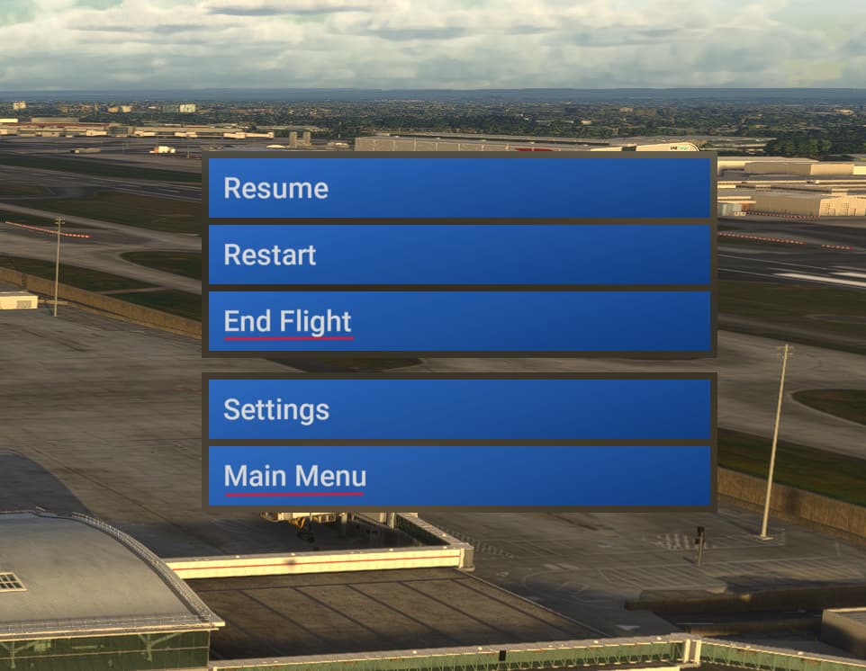 Exit the sim without going back to the main menu - Wishlist - Microsoft ...