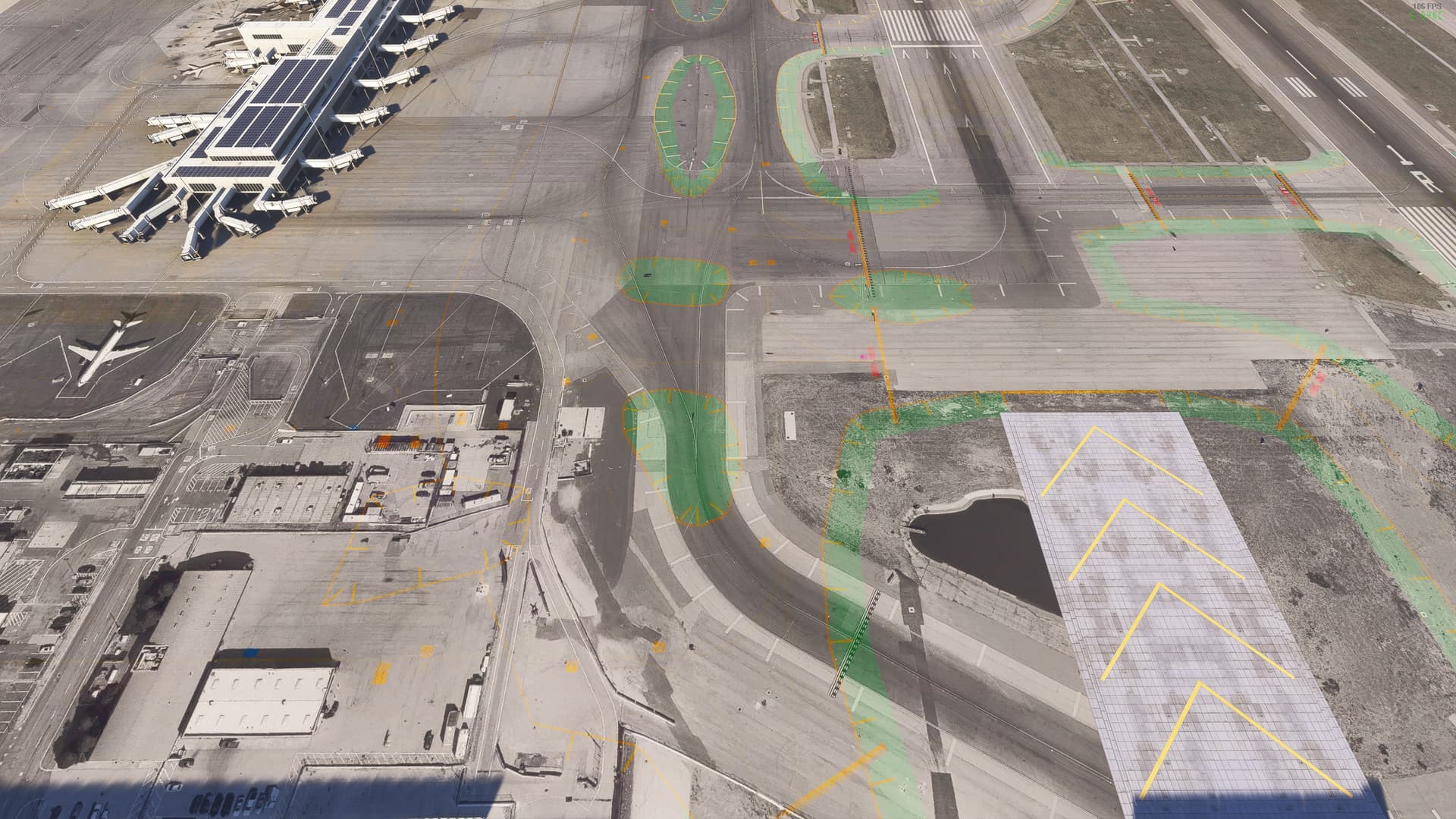 Bleed through of aerial imagery with certain ground textures at custom ...