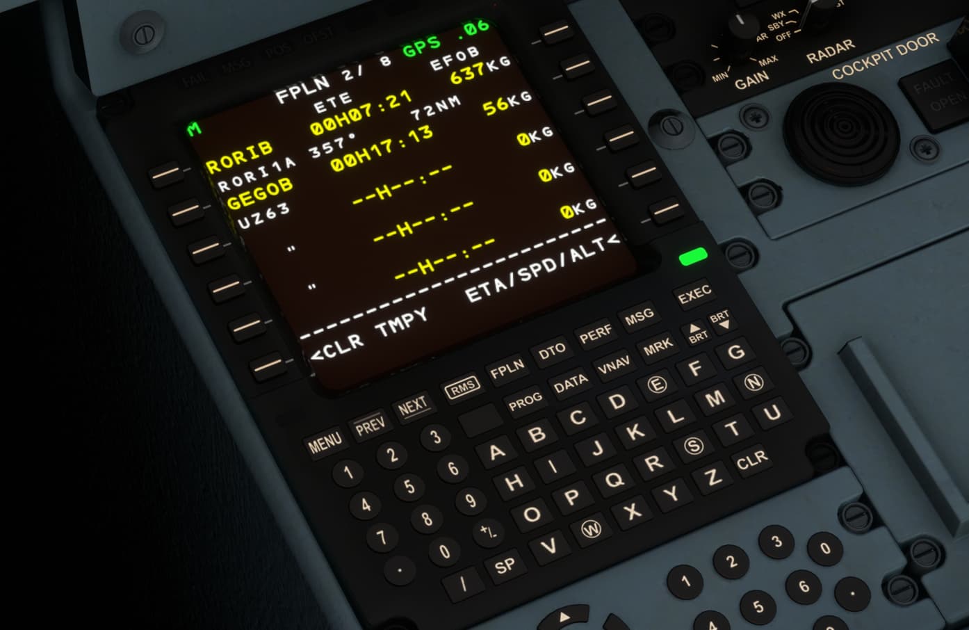 ATR - Inserting waypoint into FMS can lead to strange issue where a discontinuity is actually ...