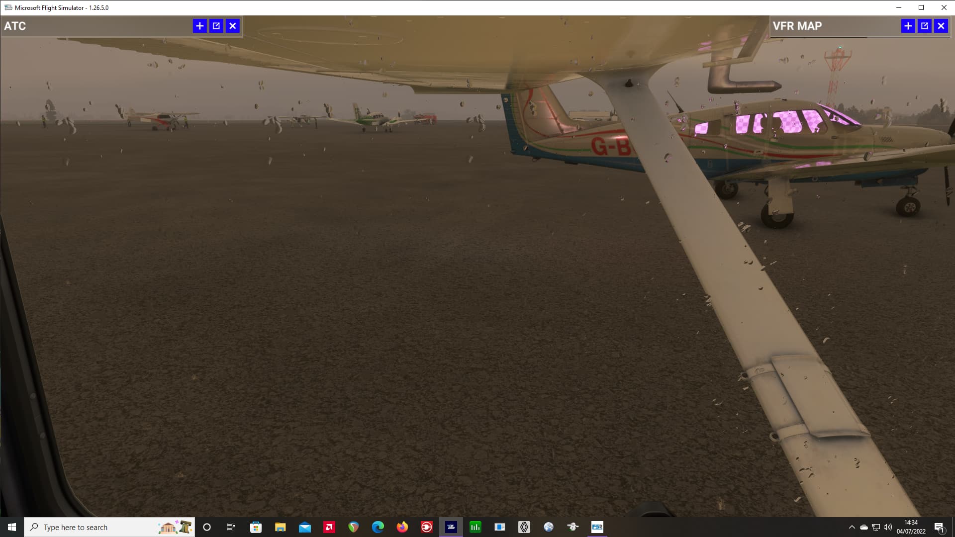 Pink texture on windscreen - Aircraft & Systems - Microsoft Flight ...
