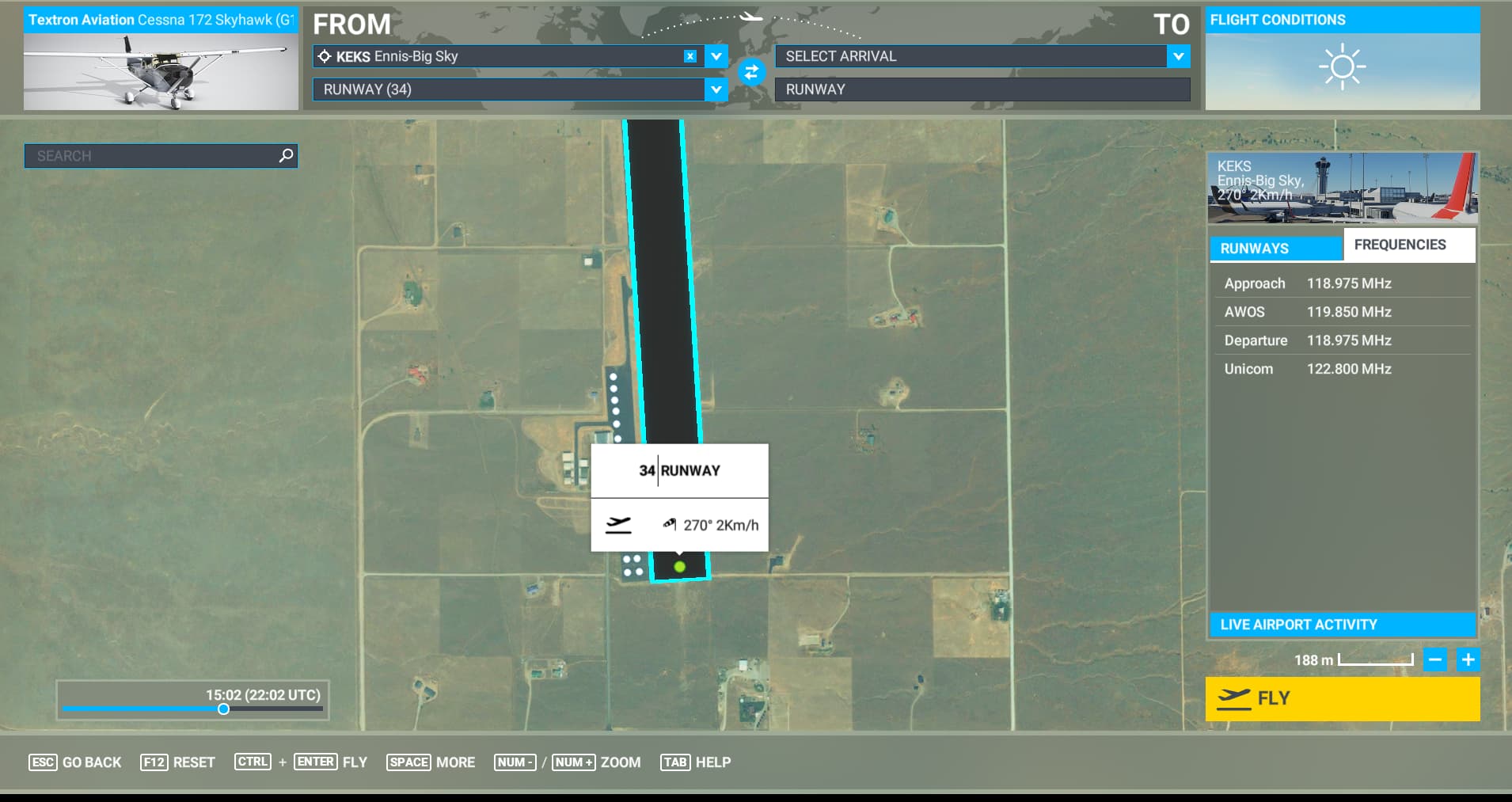 AWOS plays on unicom freq even though AWOS has a discrete frequency ...
