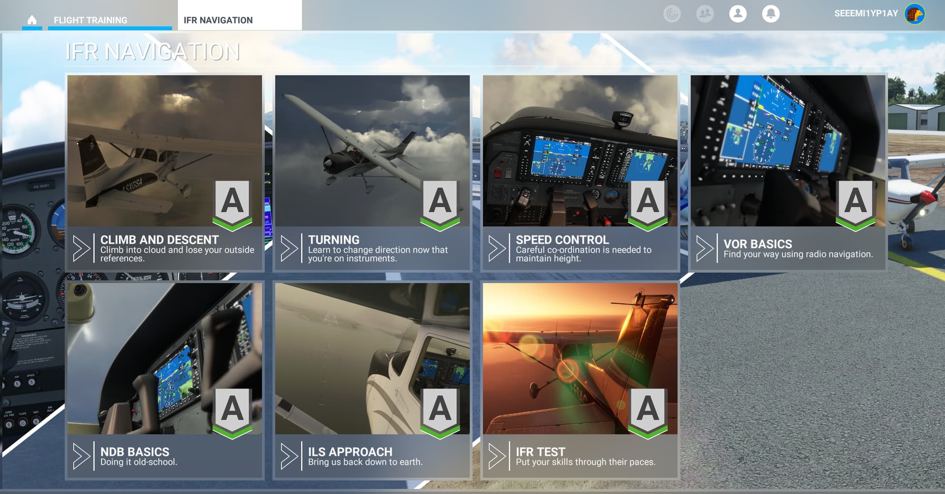Tips for IFR test in IFR NAVIGATION Training - User Interface ...