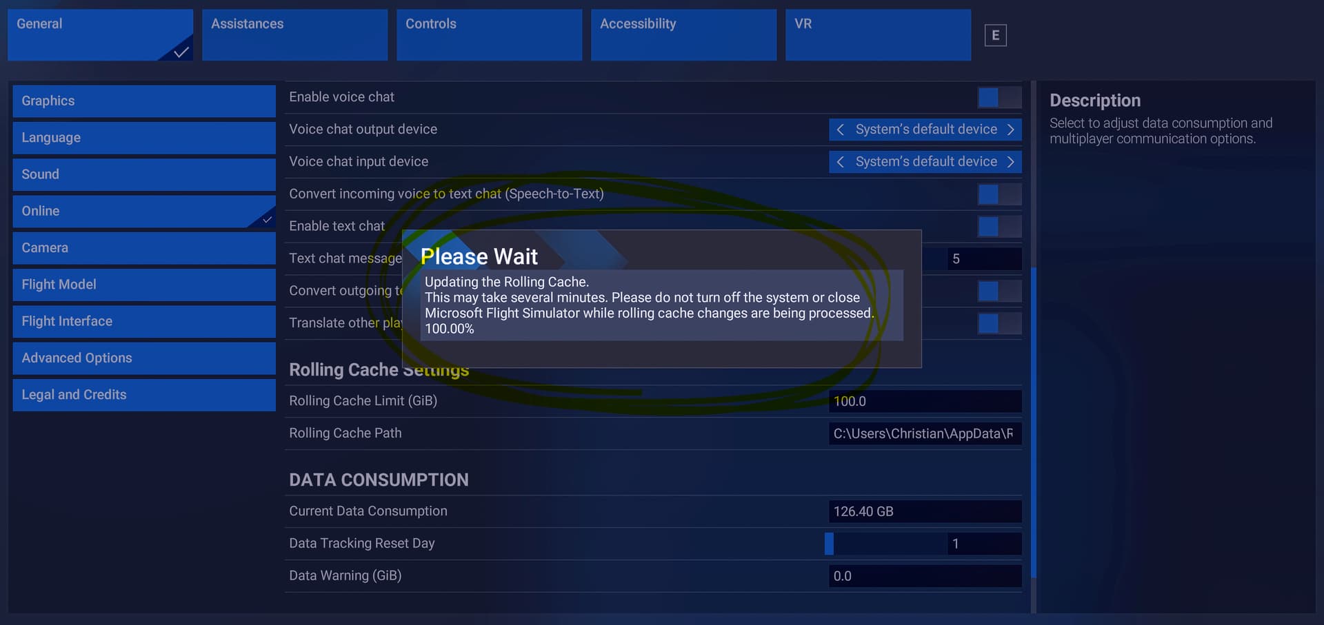 Rolling Cache won't update! - Install, Performance & Graphics - Microsoft Flight Simulator Forums
