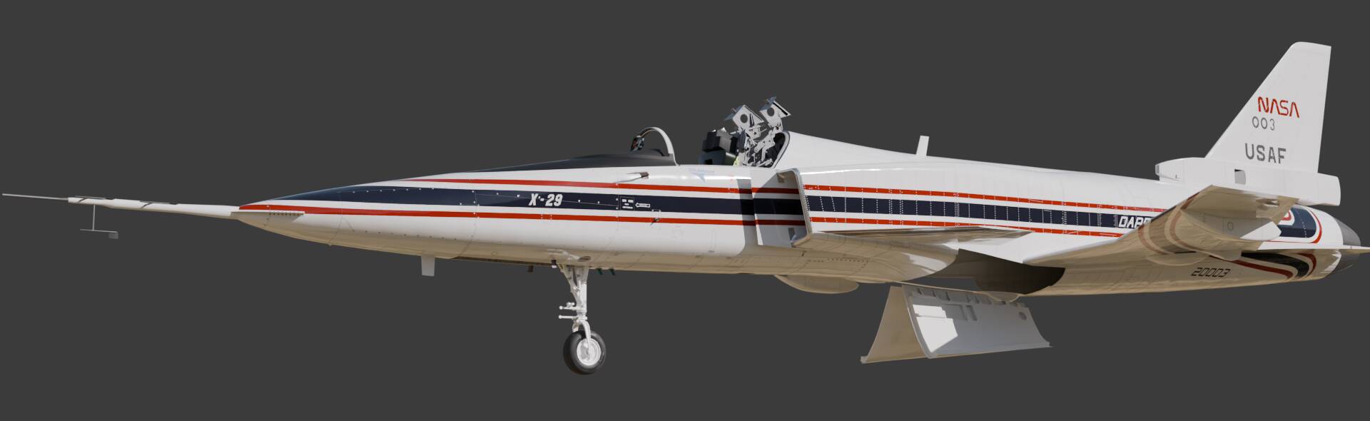 X-29A (forward swept wings aircraft :)) work in progress - Aircraft ...