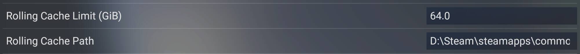 Has anyone with Steam been able to change their cache location and size - Install, Performance ...