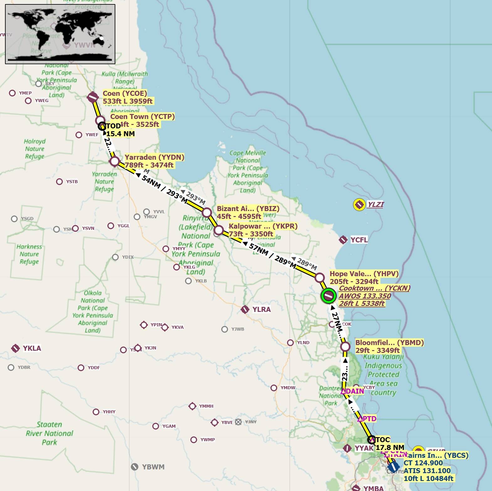 Aussie Group Flights Team: Great Australian Crawl - Cairns to Coen ...