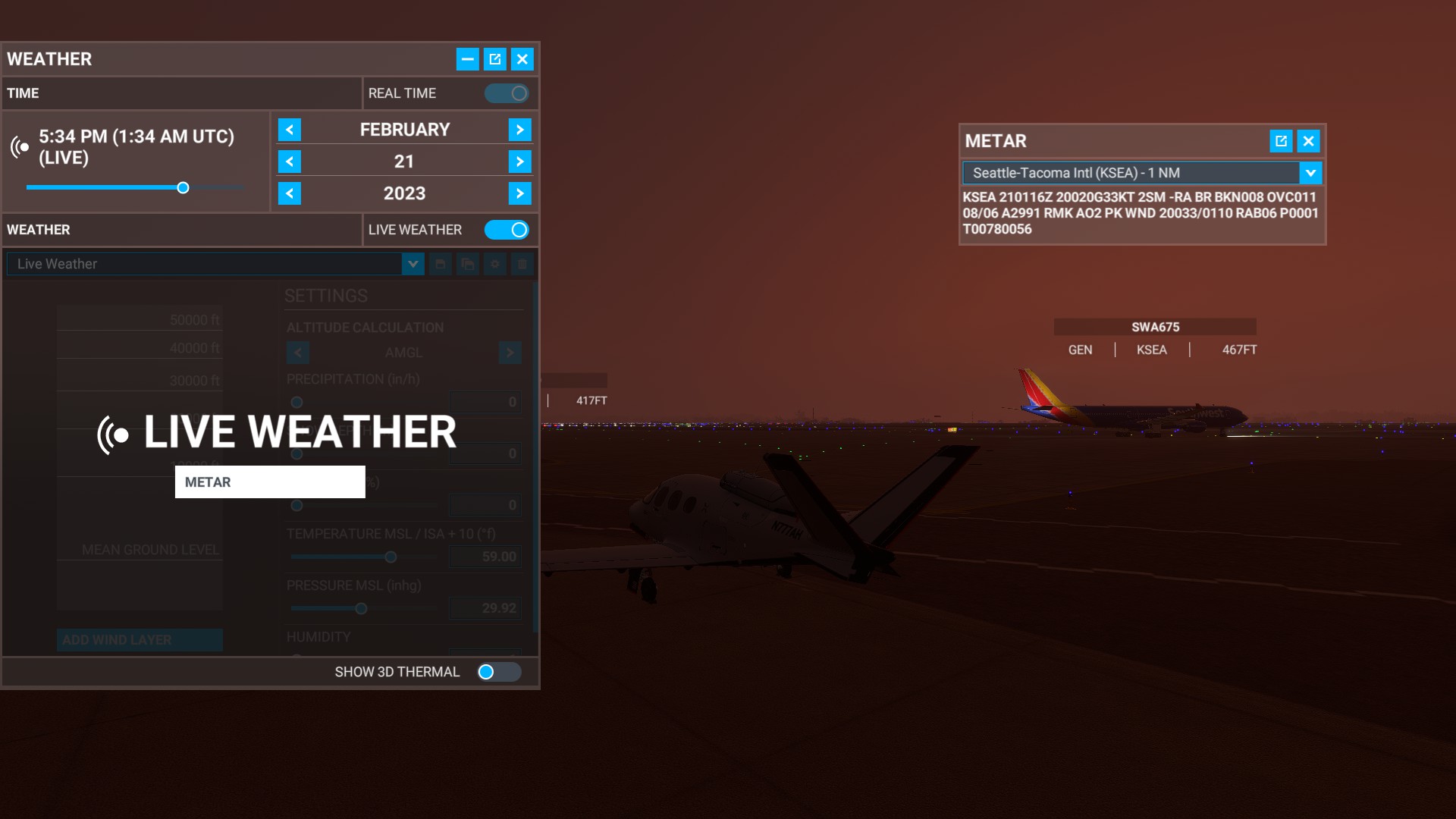 Live weather not functioning with flight plan - Weather & Live Weather ...