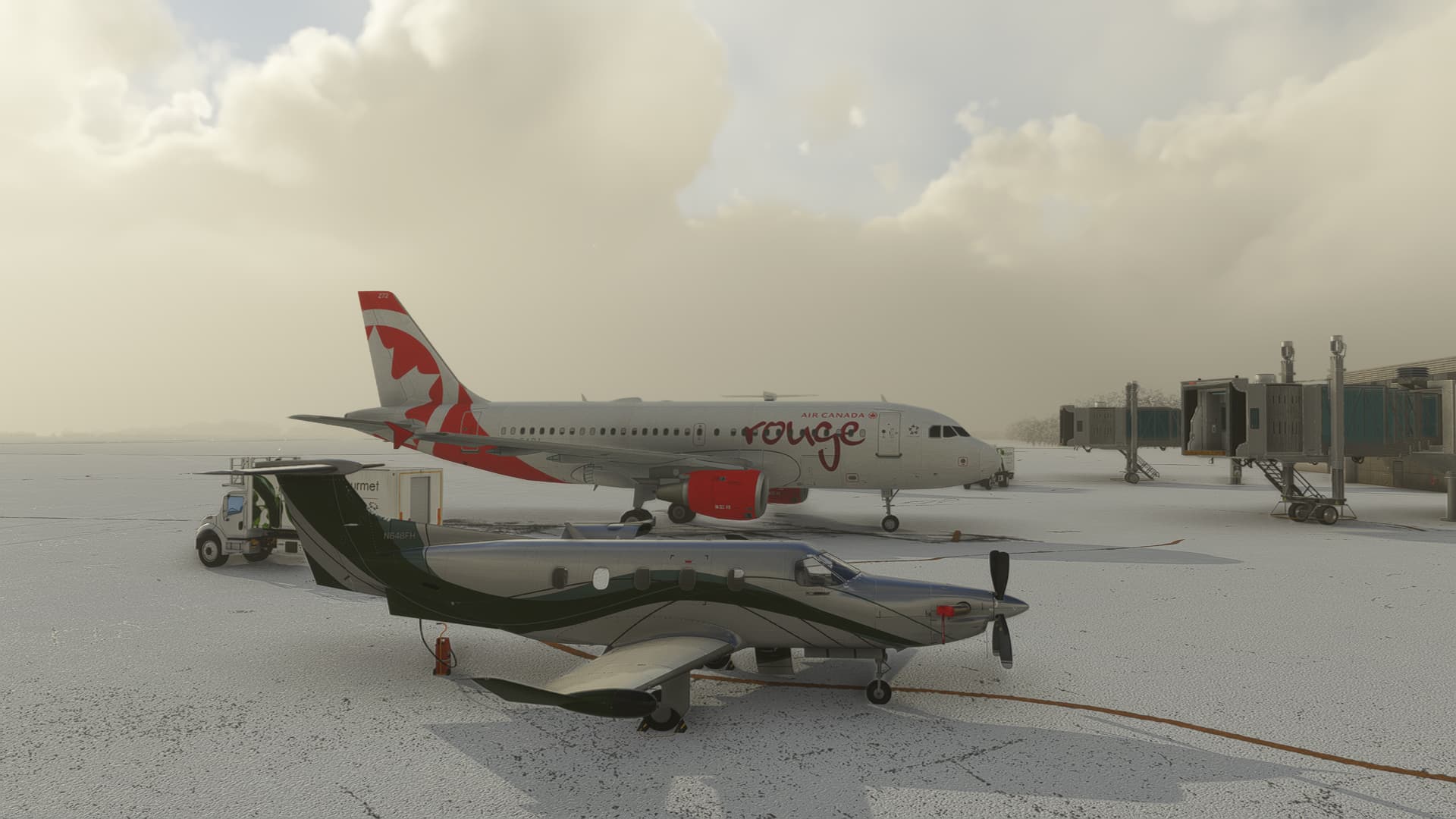 The scenery does not match the season if custom weather is selected ...