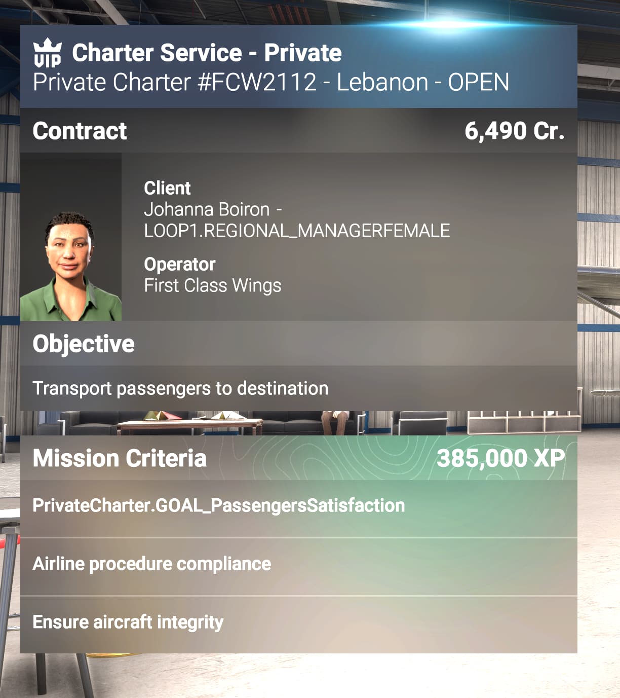 Template names show in screens in career mode for VIP missions when ...