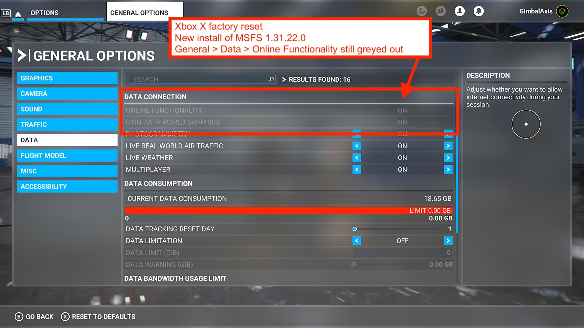 Xbox General Options Data Online Functionality Greyed Out Gui Buggy 1 30 12 0 Page 2
