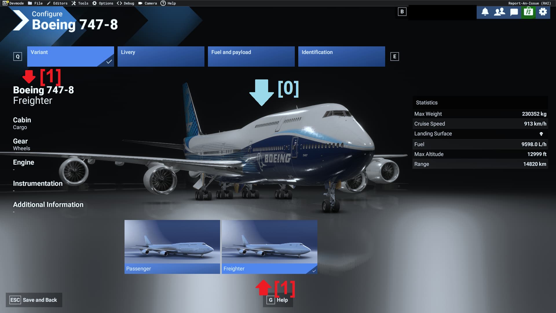 MSFS selects Variant[0] regardless of actual livery type after restart ...