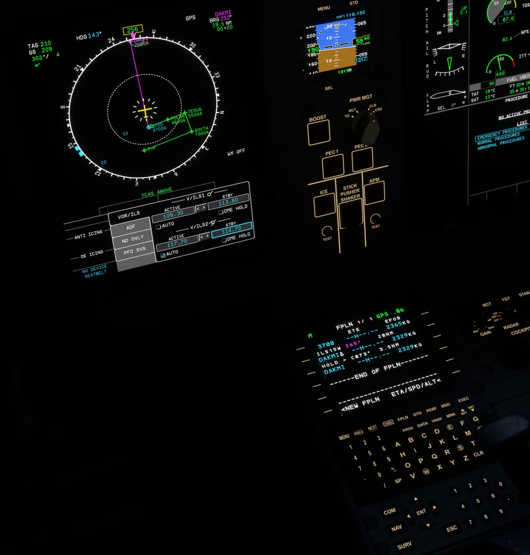 ATR Missed Appchs does not allow new app and freezes the plane ...