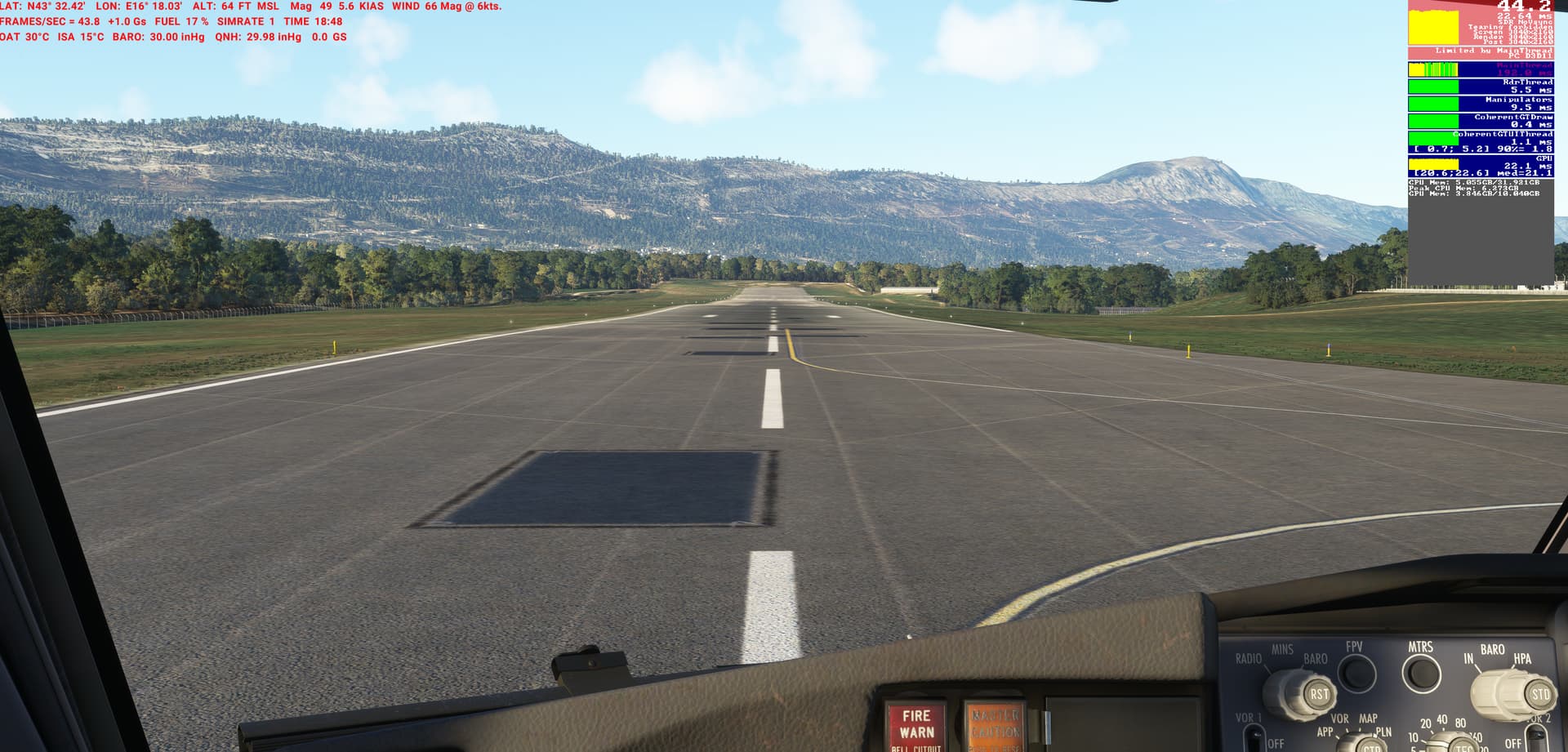 Which graphic settings is the one - blur elimination end of runway ...