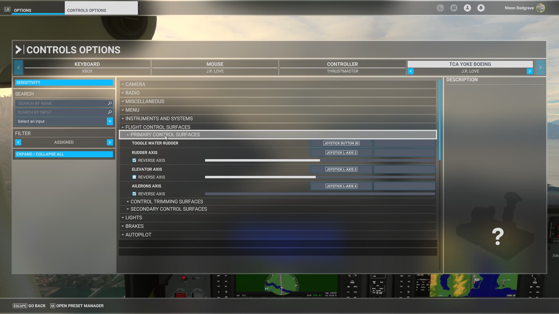 Thrustmaster TCA Yoke Pack Boeing Edition Button Assignments - Basic ...