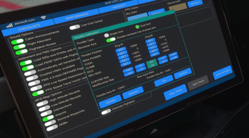 CRJ Throttle Settings with Thrustmaster - Aircraft & Systems ...