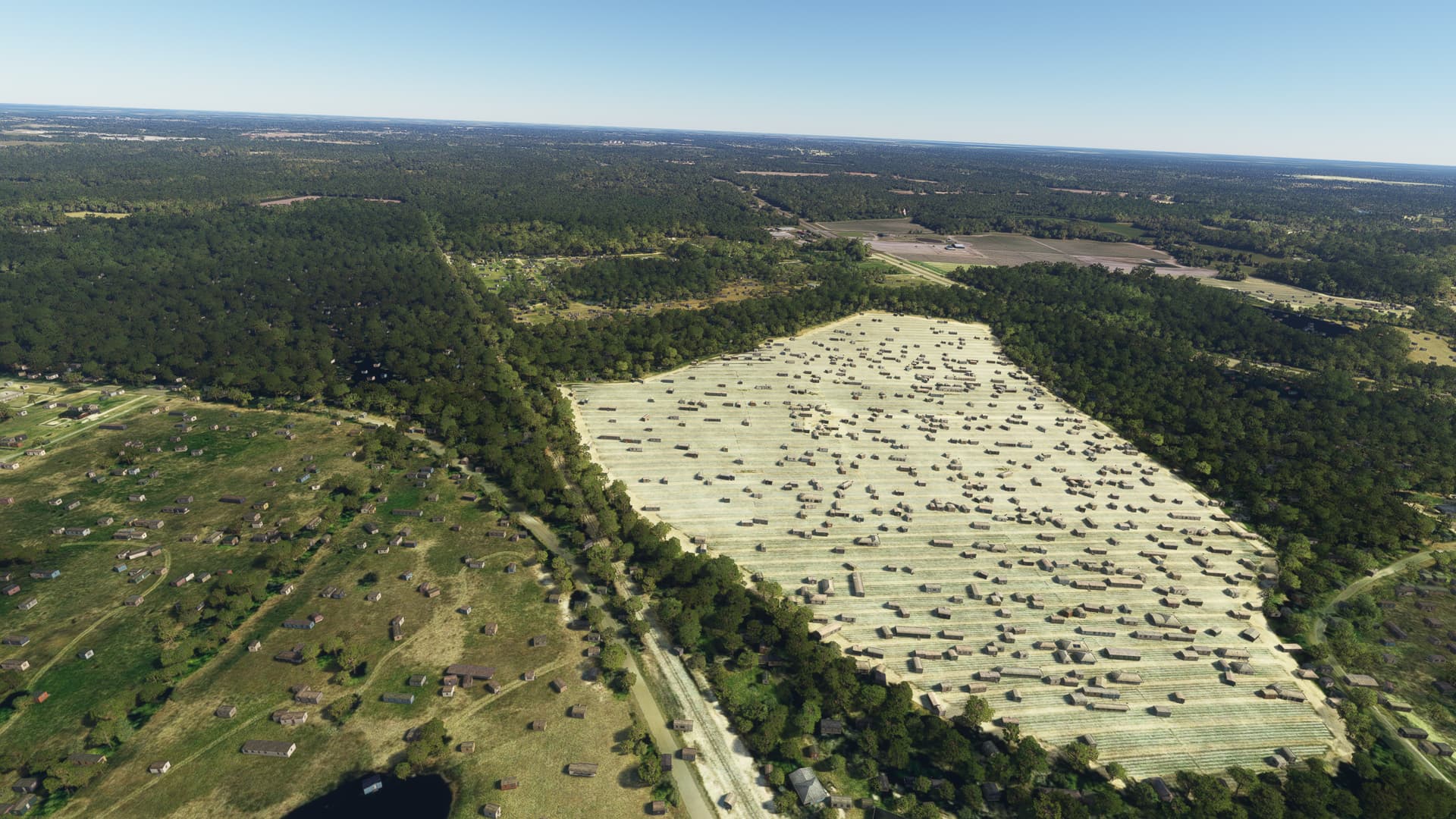 Hundreds of random buildings near KVLD cluttering landscape - Scenery ...