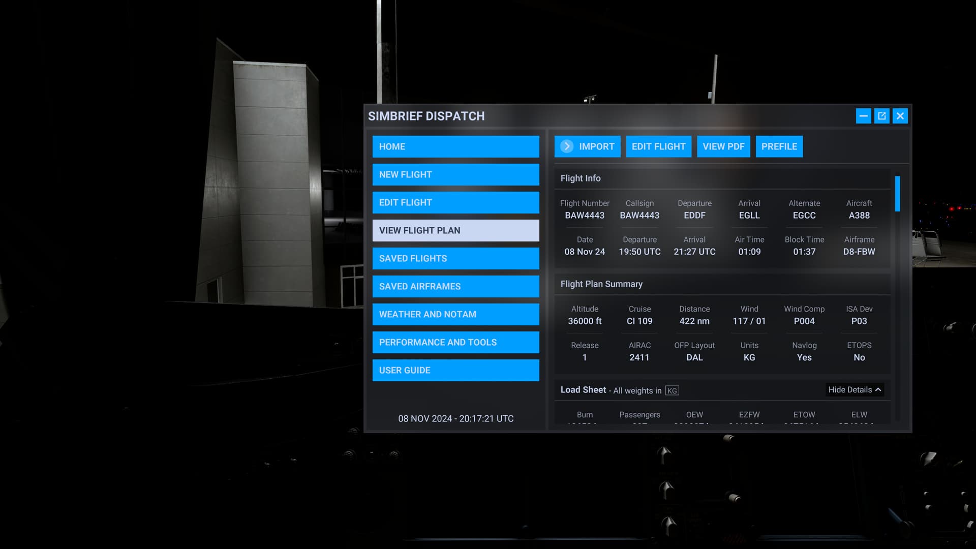 Simbrief releasing new toolbar - Tools & Utilities - Microsoft Flight ...