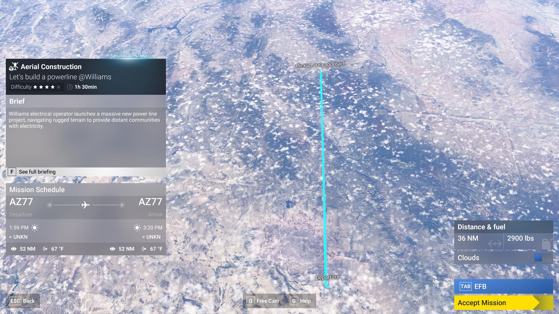 Skycrane aerial construction, the bottom section of the powerline tower ...